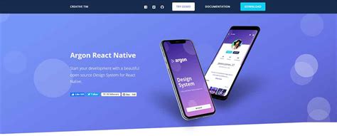 Argon React Native Free Template