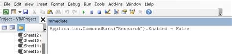 How To Disable The Research Pane In Excel Data Empower The Data Matrix