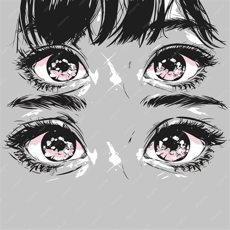 Premium Vector Manga Girl Eyes