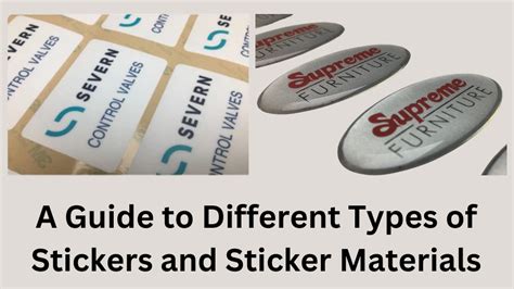 A Guide To Different Types Of Stickers And Sticker Materials