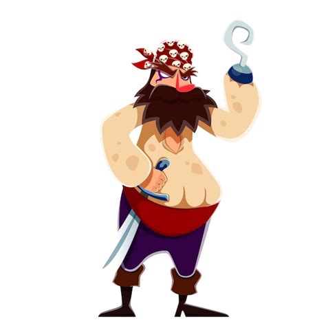 Premium Vector Pirategamecharacterasset