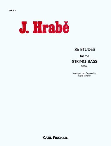 86 Etudes For The String Bass Book 1 Frnz Simandl 9780825804946