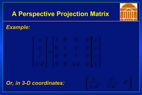 Lecture 11 Perspective Projection Ppt