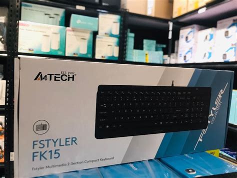 A Tech Fstyler FK Section Compact Keyboard USB Grey Computers Tech Parts Accessories
