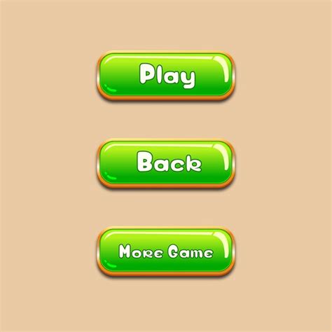 Ui Buttons Premium Vector