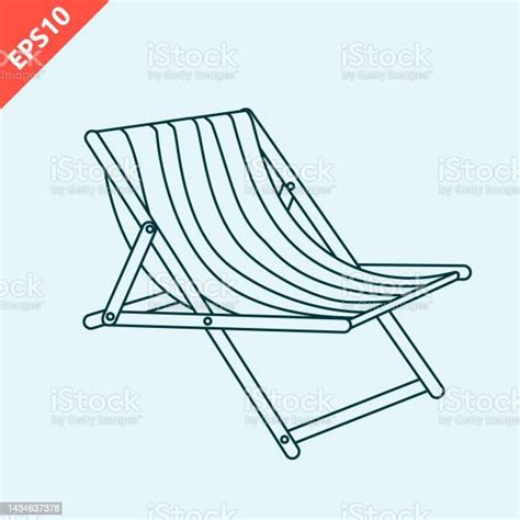 손으로 그린 데크 의자 디자인 벡터 플랫 절연 일러스트 레이 션 3차원 형태에 대한 스톡 벡터 아트 및 기타 이미지 3차원 형태 가구 갑판 의자 Istock