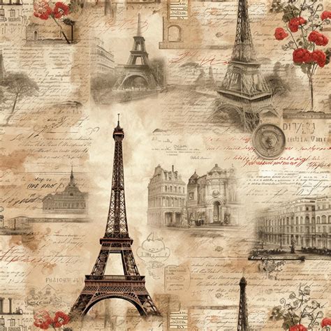 Premium Photo | Arafed image of a collage of paris with eiffel tower and other buildings ...