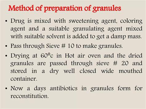 Powders And Granules Pptx