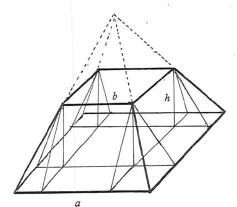 A Symmetrical Truncated Pyramid Frustum Download Scientific Diagram