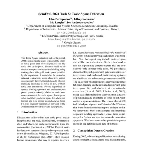 semeval 2021 task 5 toxic spans detection acl anthology