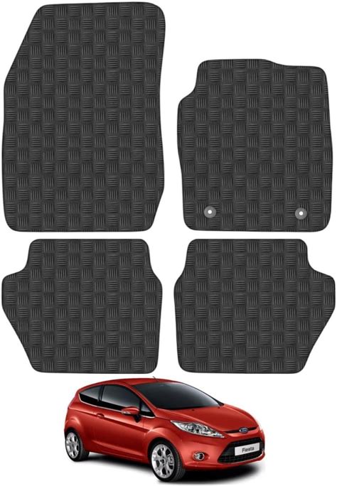 Ford Genuine Fiesta Front Rubber Car Mats Custom Fit Set
