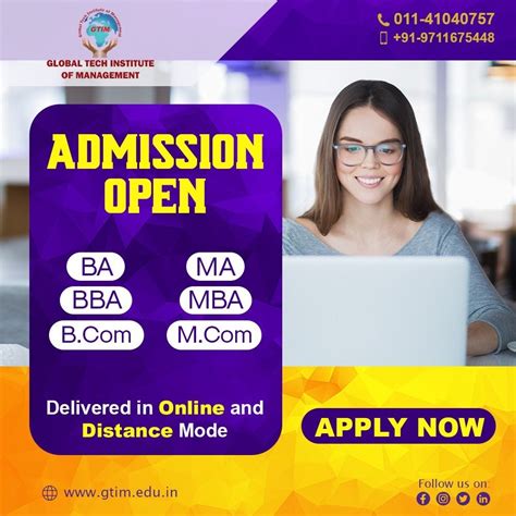 Gtim On Linkedin Admissionsopen Ba Bba Bcom Ma Mba Mcom Onlinelearning