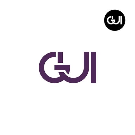 Premium Vector Letter Gui Monogram Logo Design