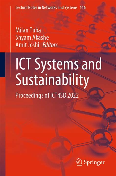 Lecture Notes In Networks And Systems Ict Systems And Sustainability