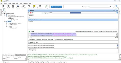 how disable cors in soapui server mock stack overflow