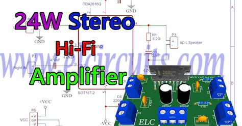 24w Stereo Hi Fi Audio Amplifier Using Tda2616 Pcb Electronic Circuits
