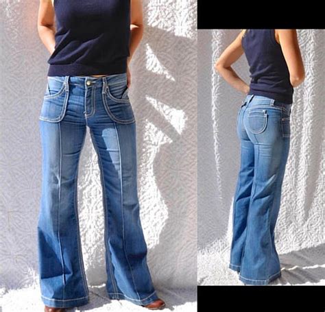 Nos 90s Hippie Grunge Jeans Retro Hip Hugger Jeans Hippie Bell Bottoms