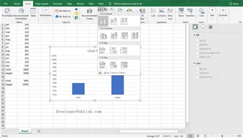 Thermometer Chart In Excel With Examples Developer Publish