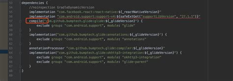 Android Dependency Comgithubbumptechglideglide Has Different