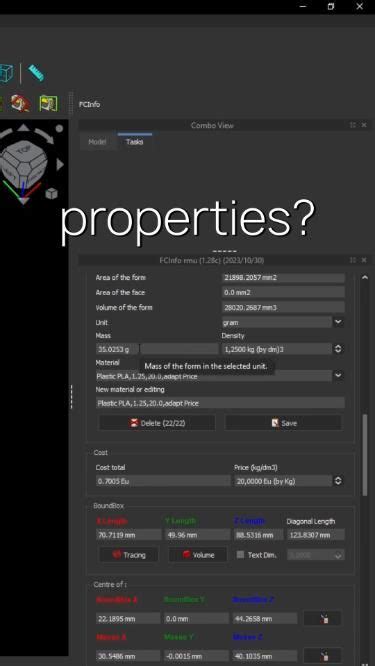 👍 Freecad Mass Properties Freecad Macros Tutorial Freecad Fcinfo