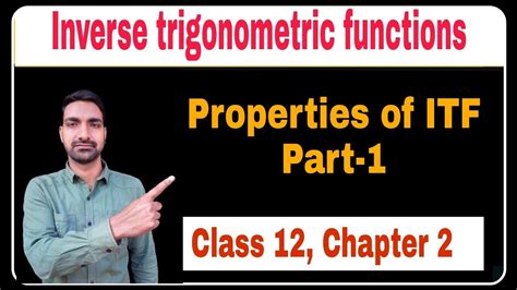 Class 12 Math Chapter 2properties Of Itf Part 1board Ncert Cbse