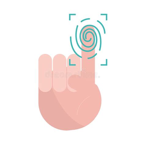 Biometric Verification Identification Stock Vector Illustration Of Sensor Scanning 215662680