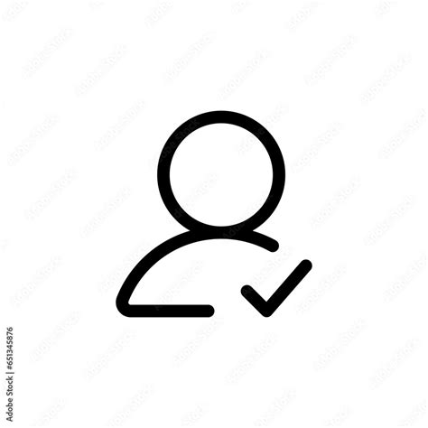 Check User Icon Vector Protect Personal Data Icon Privacy Safety Check Mark Icon Accept