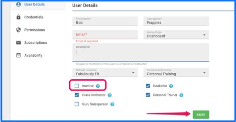 Deactivating A User Gym Insight Knowledge Base