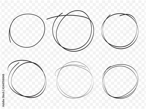 Hand Drawn Circle Clip Art