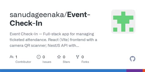 Github Sanudageenaka Event Check In Event Check In — Full Stack App For Managing Ticketed