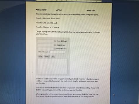 Solved Assignment 4 Java2 Worth 10 You Are Running A