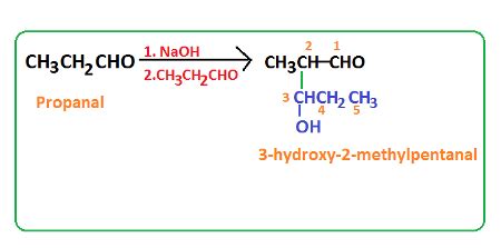 What is the aldol addition product of propanal? A) 2-hydroxy-2-methylpentanal B) 3 ...