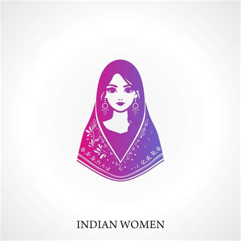 Premium Vector Indian Woman Line Icon Linear Style Sign For Mobile Concept And Web Design