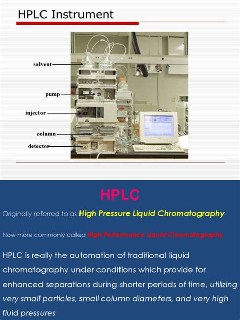 Hplc Lecture Pdf High Performance Liquid Chromatography Chromatography