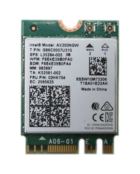 Buy Intel Ax200ngw Dual Band Laptop Wifi 6 Bluetooth 5 2 Network Card Act