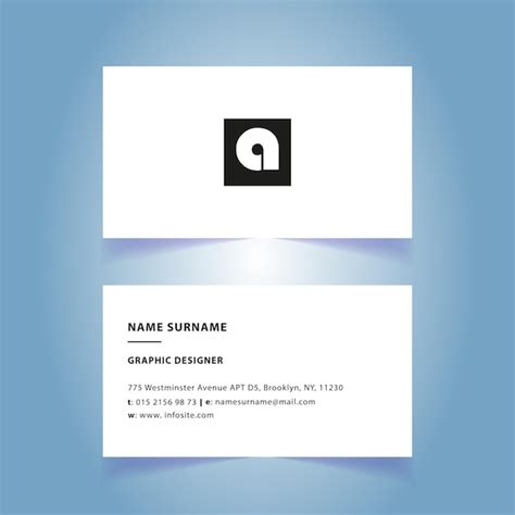 현대 최소한의 유행 명함 서식 파일 프리미엄 벡터