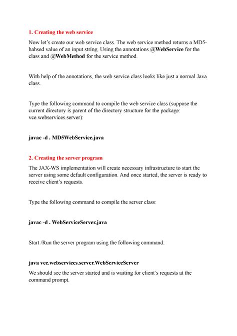 Webservices Using Soap Procedure 1 Creating The Web Service Now