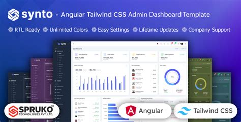 Synto Angular Tailwind Admin Panel Template By Spruko Themeforest