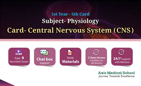 Physiology 6th Card Central Nervous System Cns Axis Medical School