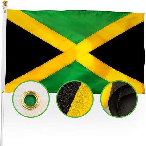 Buy Xifan Premium Nylon Jamaica Jamaican 3x5 Outdoor Double Sided