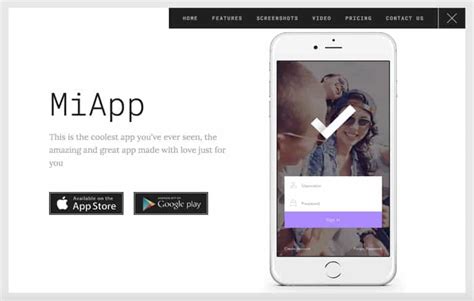 Html5 Mobile App Template Free Free Printables Hub