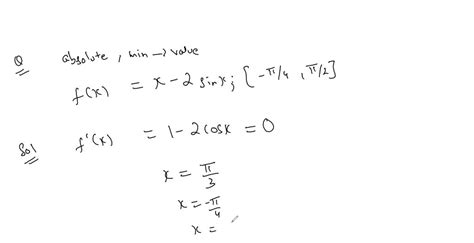 Solvedfind The Absolute Maximum And Minimum Values Of F On The Given
