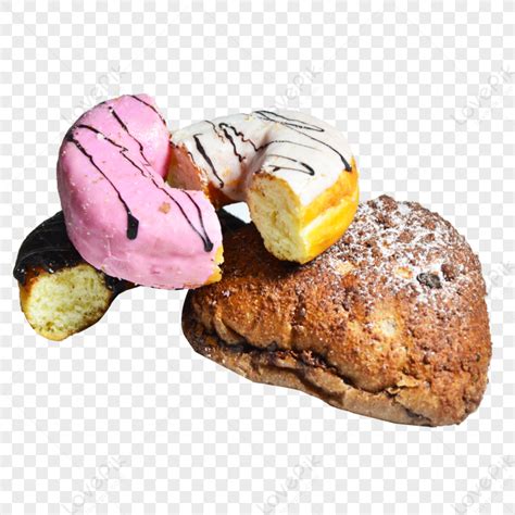 멀티 맛 구운 부드러운 케이크간식도넛음식 Png 일러스트 무료 다운로드 Lovepik