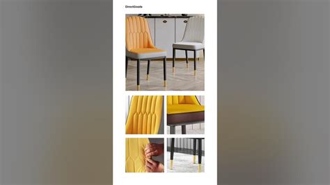 가죽 다이닝 체어 소개 럭셔리 북유럽 모던 감성으로 변신하는 다이닝 룸 추천 의자 2종제품정보는 고정댓글 가죽다이닝체어 북유럽모던 스폰지등받이의자