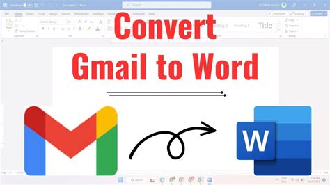 How To Convert Gmail To Word Document Artofit