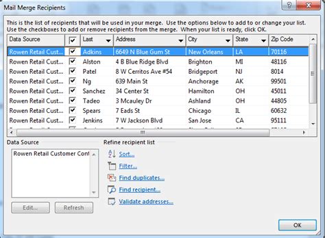 Access And Mail Merge Computer Applications For Managers