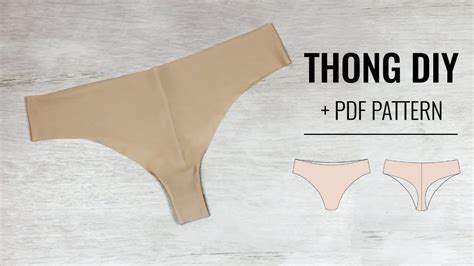 Easy Thong Panties Diy For Beginners Pdf Pattern Thong Youtube