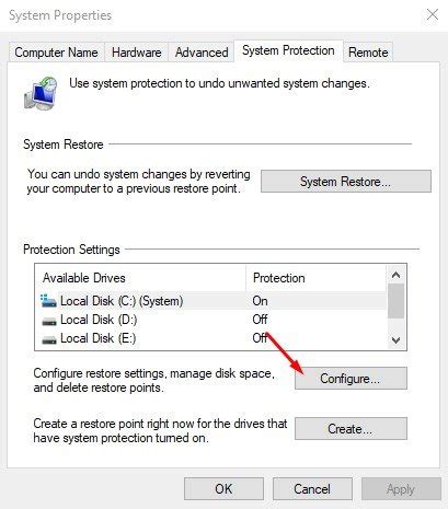 How To Delete System Restore Points In Windows