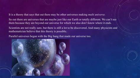 The Multi Universe Theory Pptx