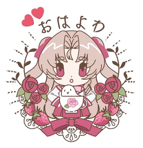 「ということで、改めておはよわ予約しておいた動画の宣伝ツイートは、エラーが出て投稿」アイドルvtuber♡来世せいら🥀🦌超絶可愛いのイラスト